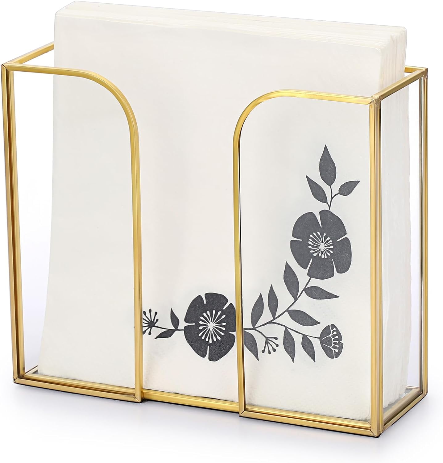 XiaoBanDeng Napkin Holder,Vertical Glass Napkin Holder Table, Stylish ...