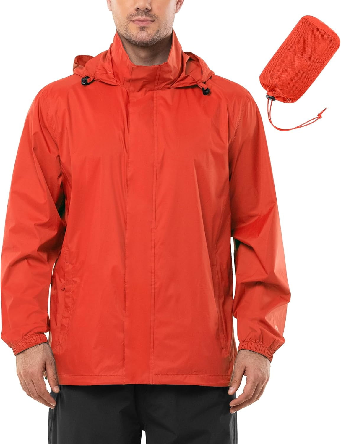 XiaoBanDeng Outdoor Ventures Men's Rain Jacket Waterproof Lightweight ...
