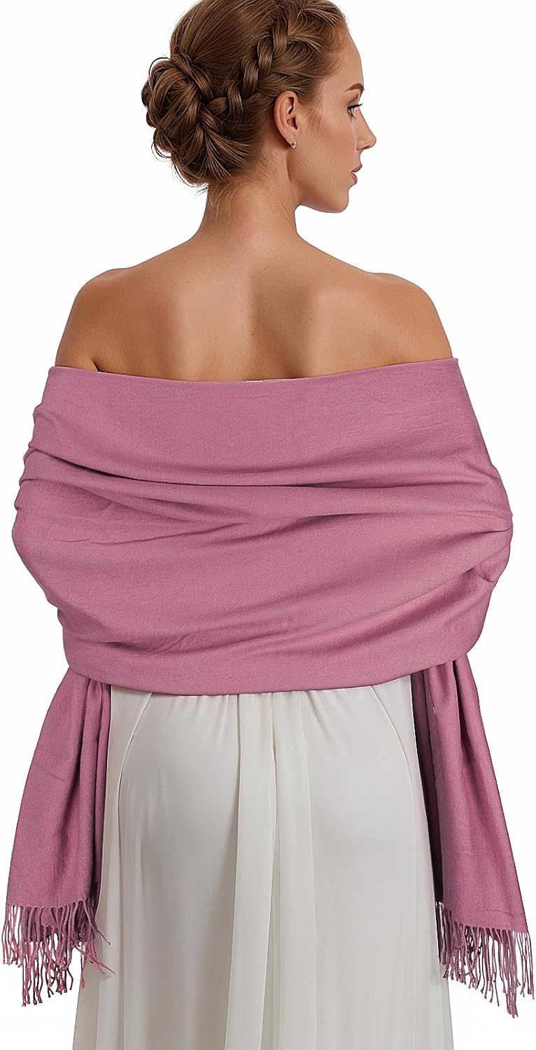 XiaoBanDeng Pashmina Shawl Wraps for Women Large Winter Scarf Soft ...