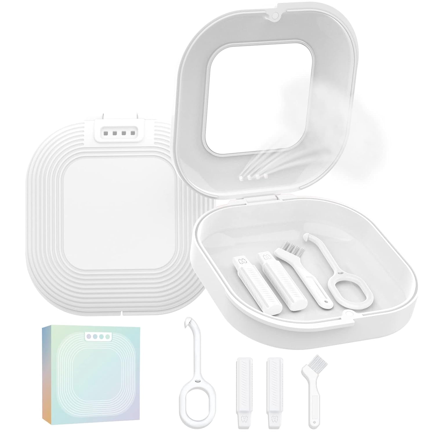 XiaoBanDeng Retainer Case, Slim Aligner Case with Vent Holes ...