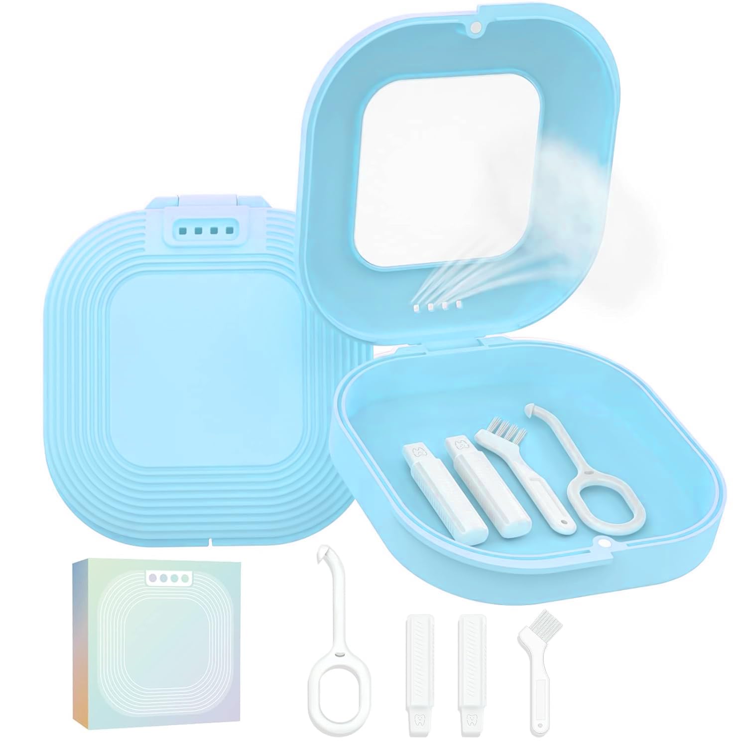 XiaoBanDeng Retainer Case, Slim Aligner Case with Vent Holes ...