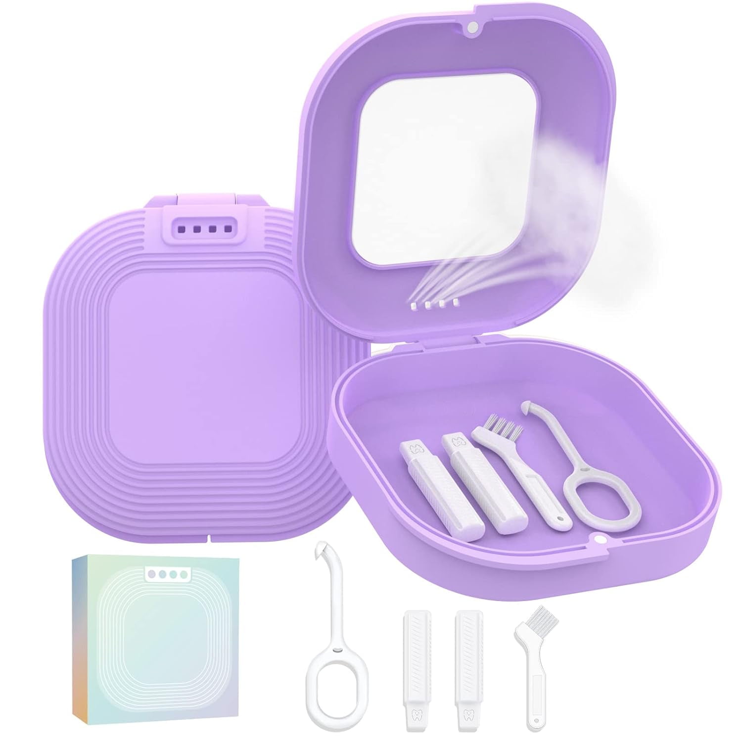 XiaoBanDeng Retainer Case, Slim Aligner Case with Vent Holes ...