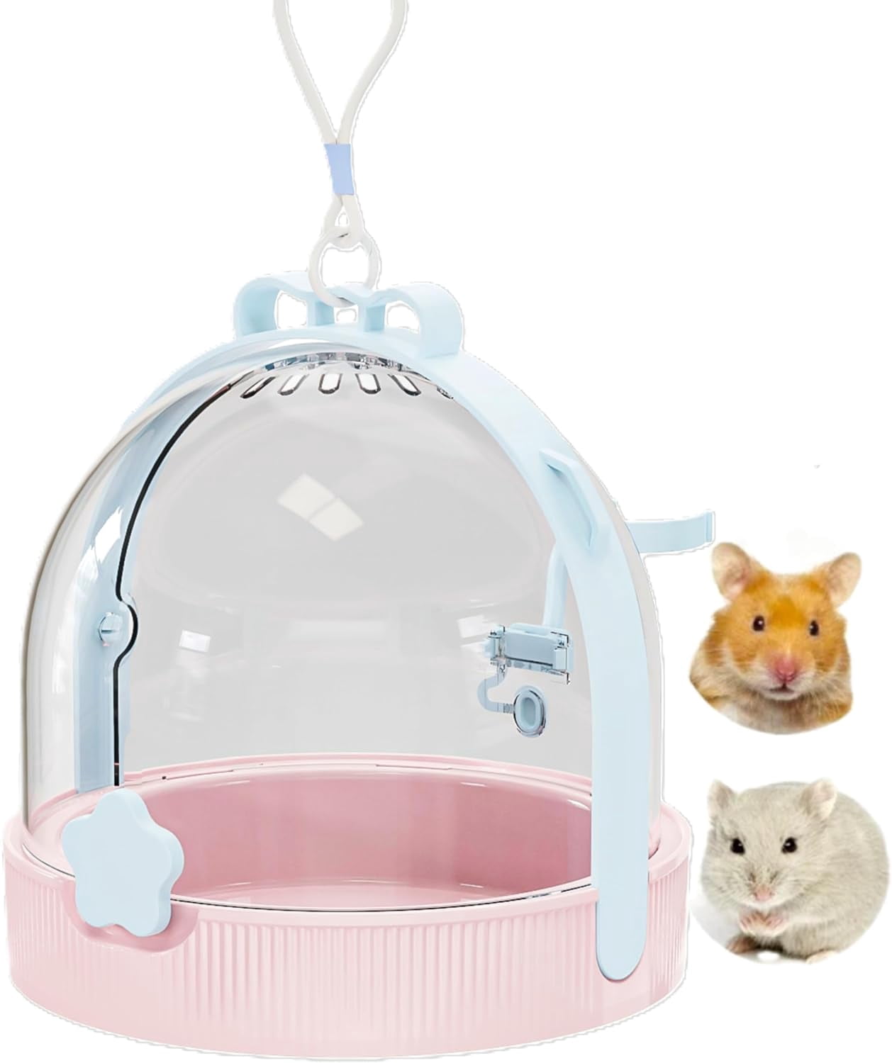 XiaoBanDeng Small Animal Carrier, Travel Carry-Out Cage with Warm Plush ...