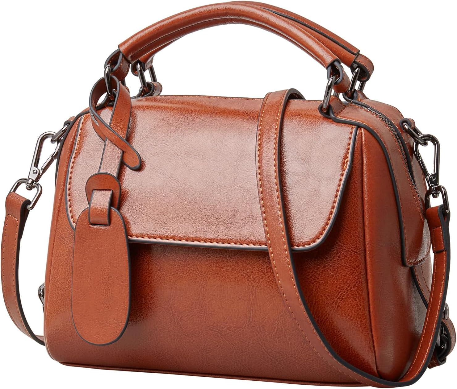 XiaoBanDeng Small Leather Crossbody Bags for Women Lady Shoulder Bag ...