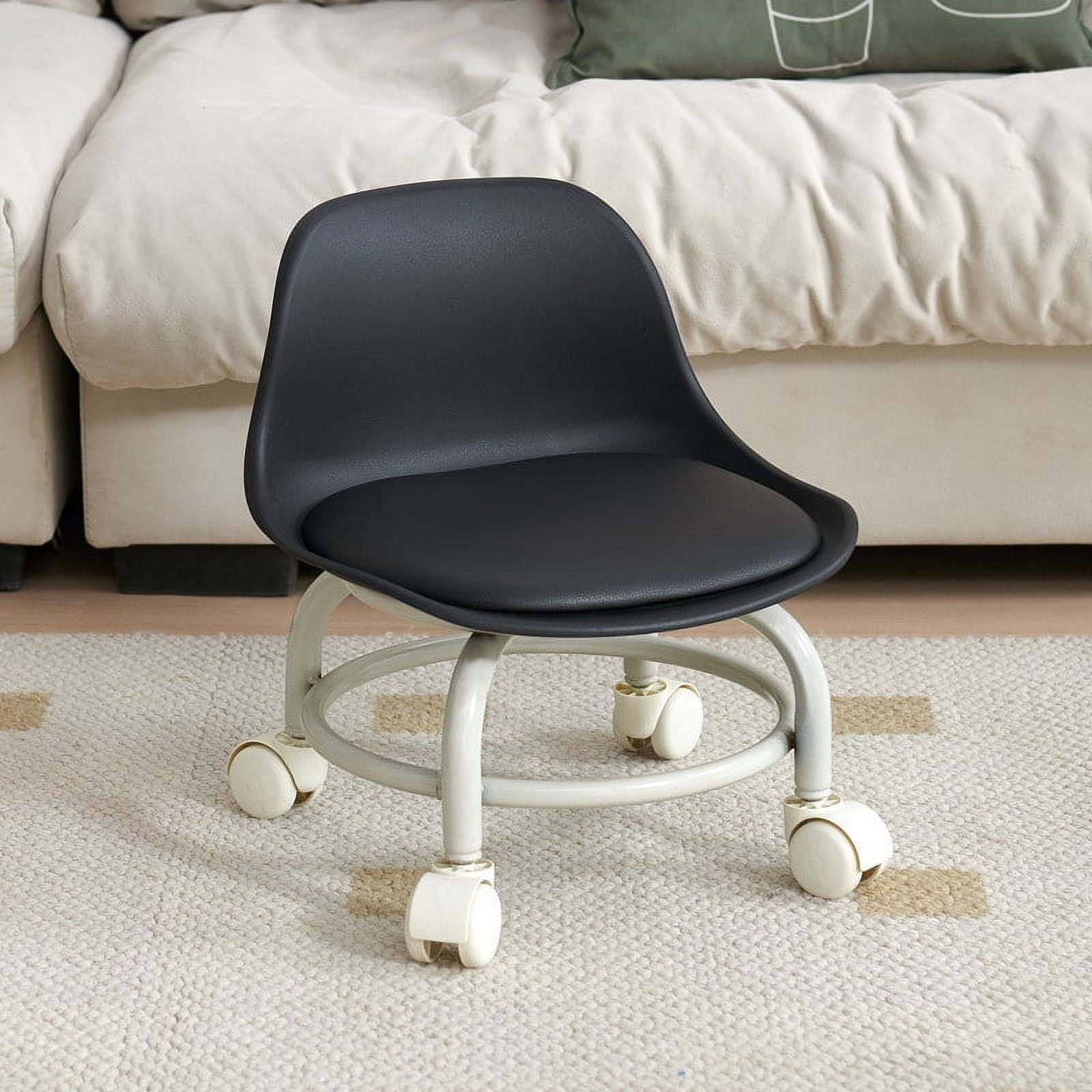 XiaoBanDeng Small Stool Pulley Dwarf Stool Universal Wheels With Wheel ...