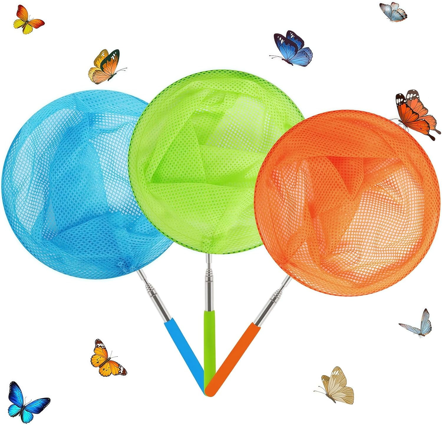 XiaoBanDeng Telescopic Butterfly Fishing Nets Great for Catching Insect ...