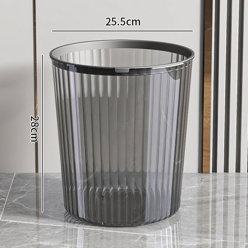 XiaoBanDeng Transparent Circular Large Trash Bin Kitchen Home Trash Bin ...