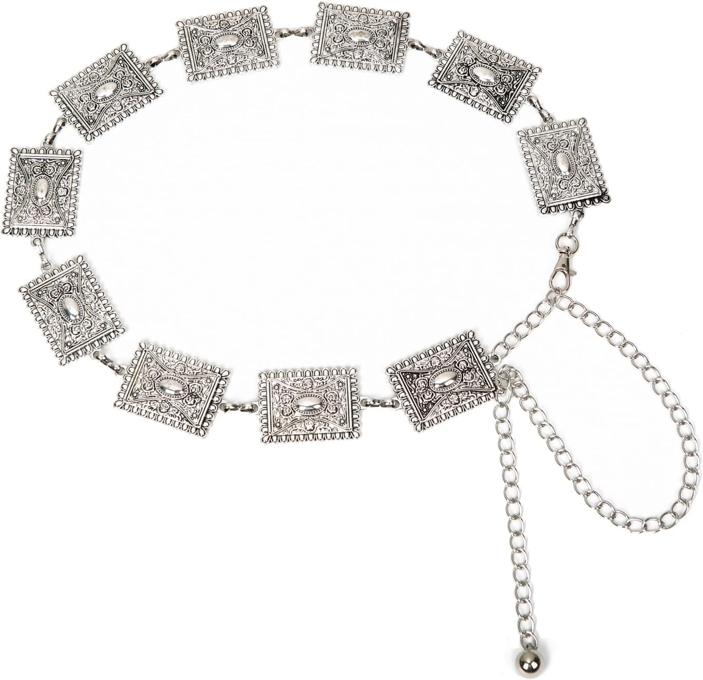 XiaoBanDeng Waist chain women's metal chain dress with sweater chain ...