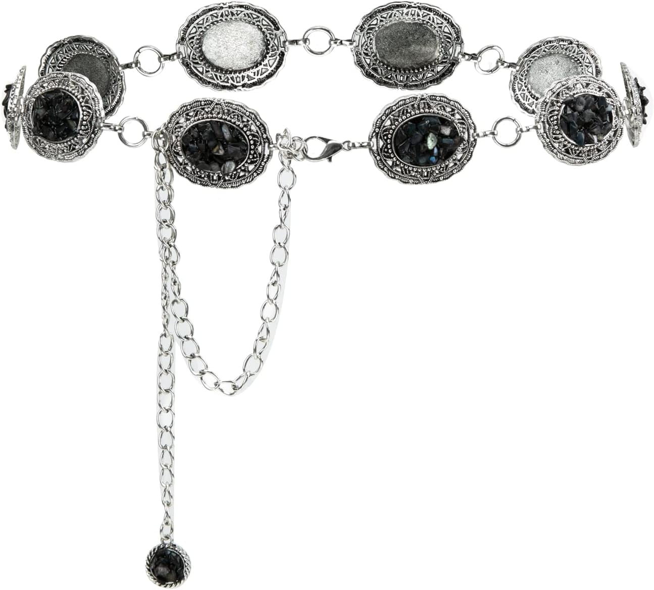 XiaoBanDeng Waist chain women's metal chain dress with sweater chain ...