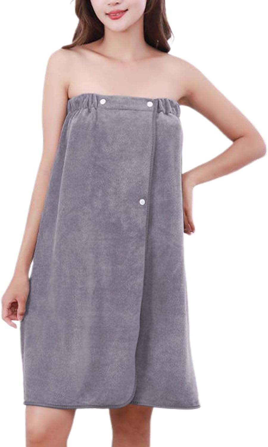 XiaoBanDeng Women's Shower Towel Wrap Terry Cloth Wrapping Bathrobe Spa ...