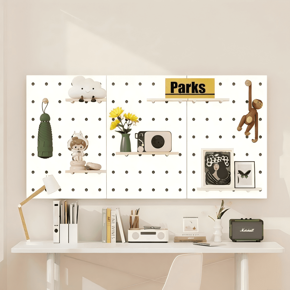 Xiaohongshu Sensation! Utility Shelves white 3 Piece Art Deco Wooden ...