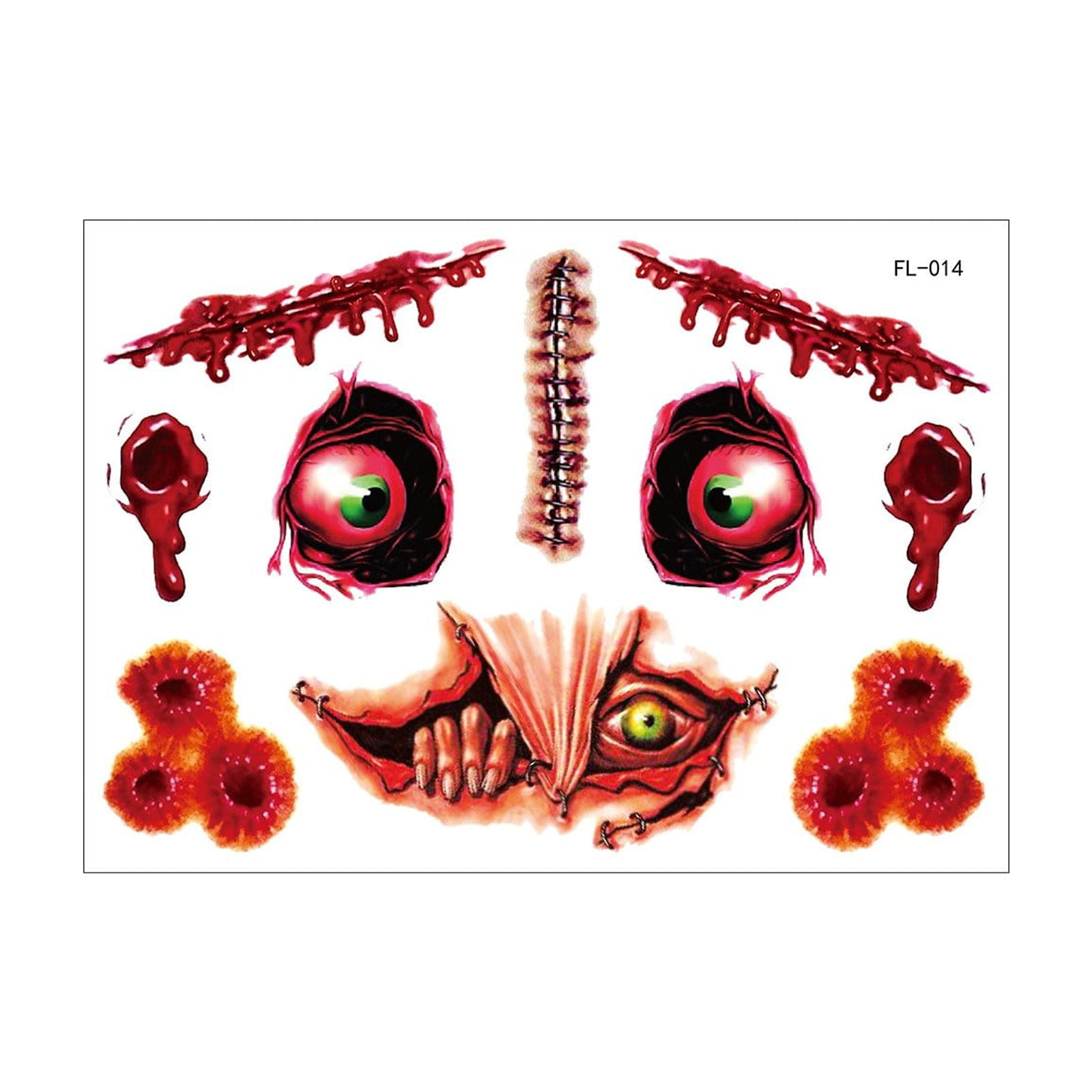 Xiaojmake Sticker Paper Garage , Name Tags, and Kids' Fun!Scary Face ...