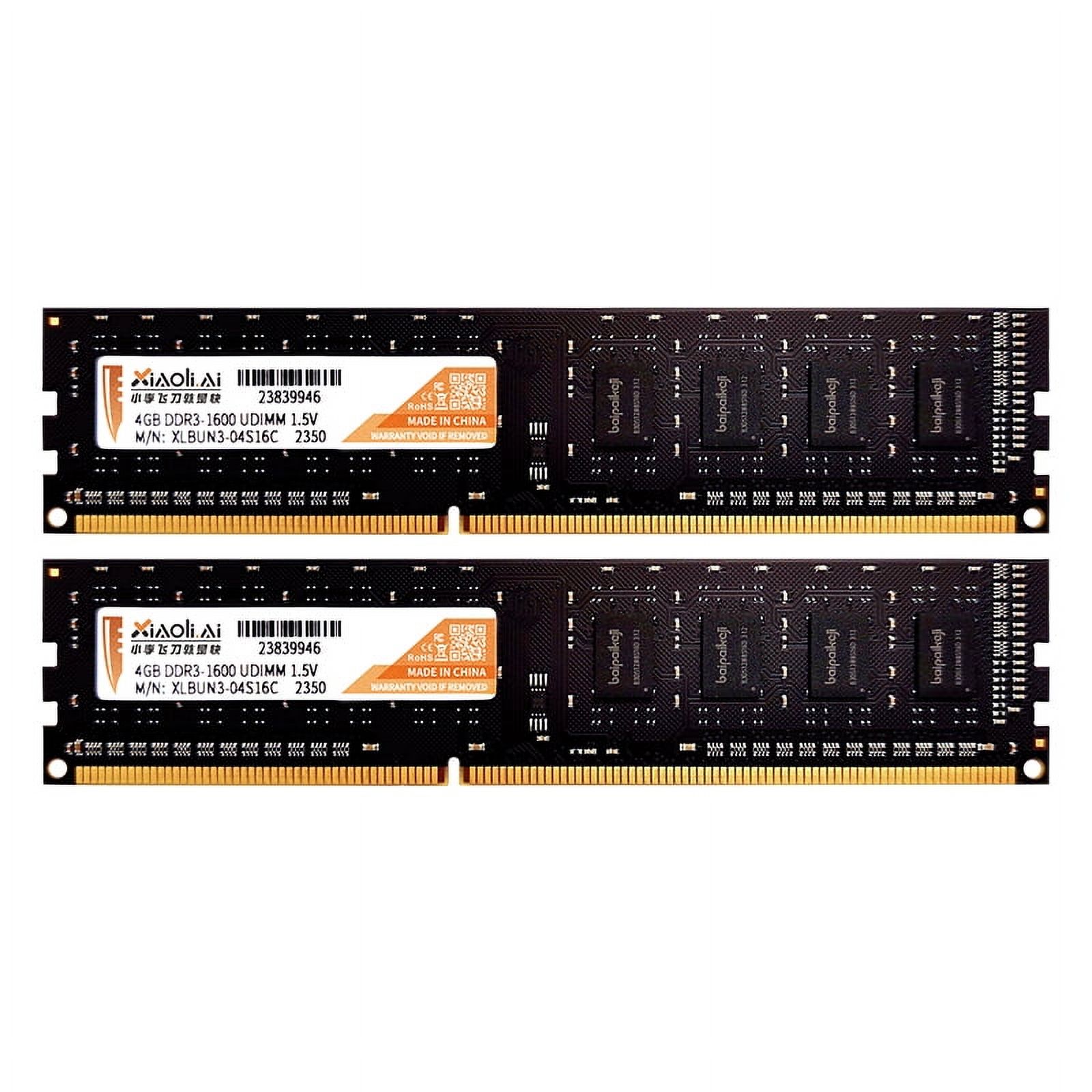 Xiaoli AI 4GBx2 DDR3 1600MHz UDIMM Desktop Computer DRAM Memory Module - Walmart.com