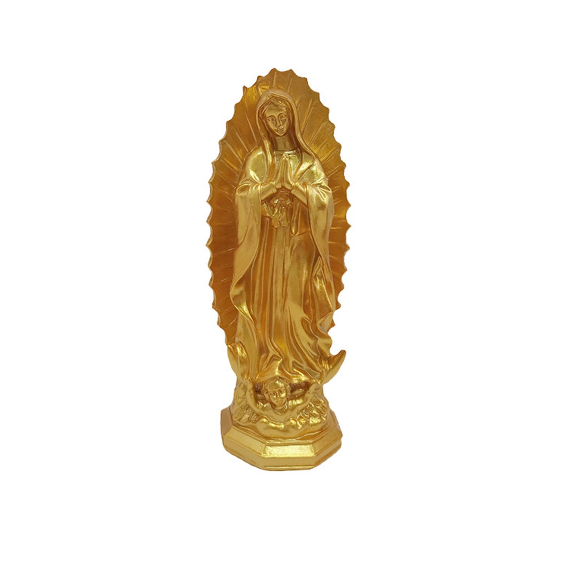 Xiaoluokaixin Resin Virgin Mary Statue Religious Decorative Desk