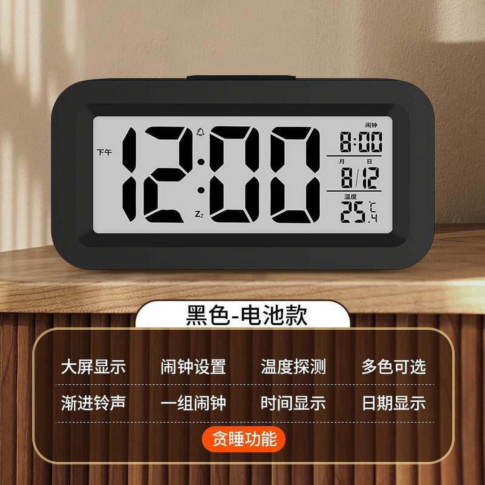 Xiaomi MiJia led digital alarm clock backlight snooze data Time ...