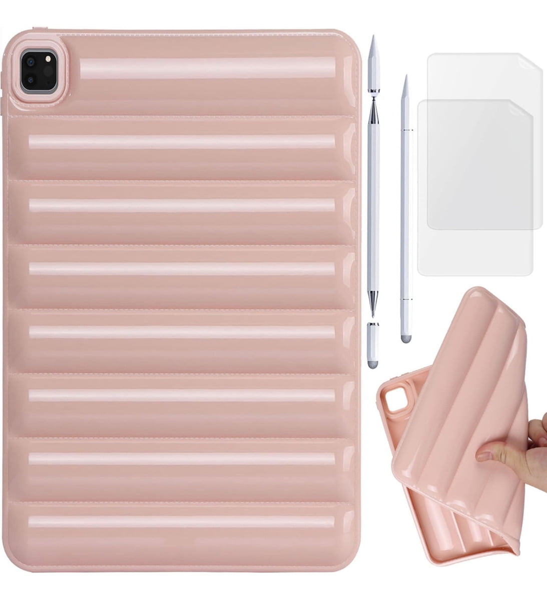 for Xiaomi Pad 7/7 Pro 11.2" Case Cover, 3D Cube Raised Back Design ...
