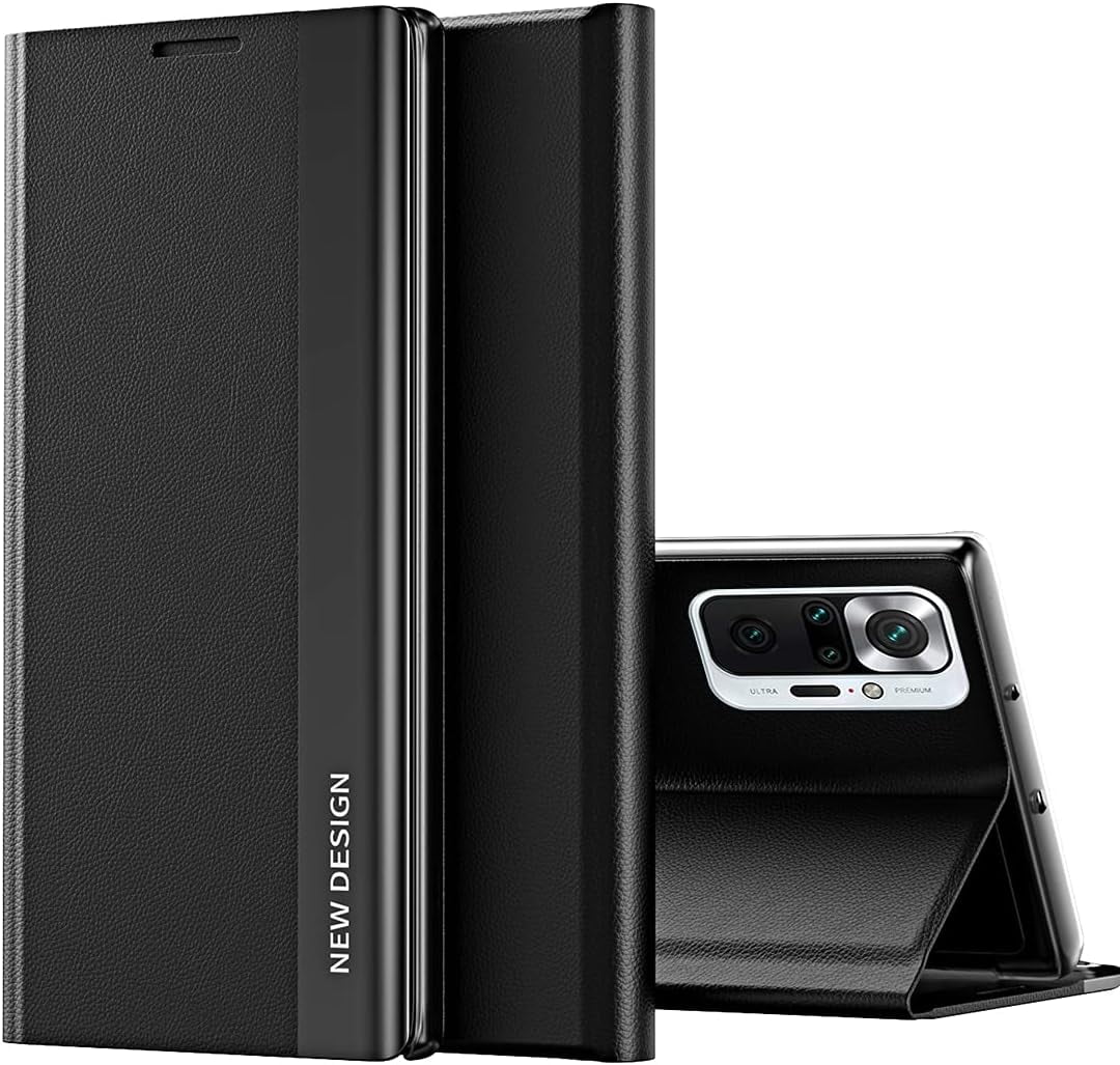 for Xiaomi Redmi Note 10 4G (NOT 5G) Bracket Pagnetic Leather Cover for ...