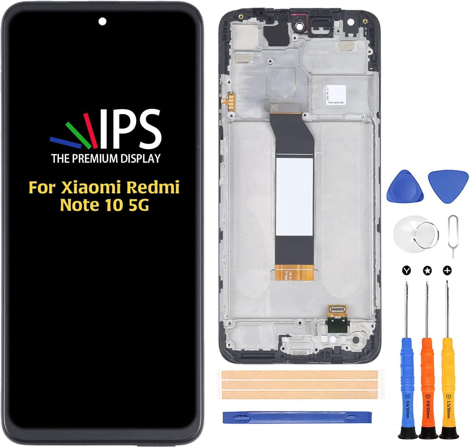 for Xiaomi Redmi Note 10 5G/Poco M3 Pro 5G/Redmi Note 10T 5G Screen Replacement (with Frame ...