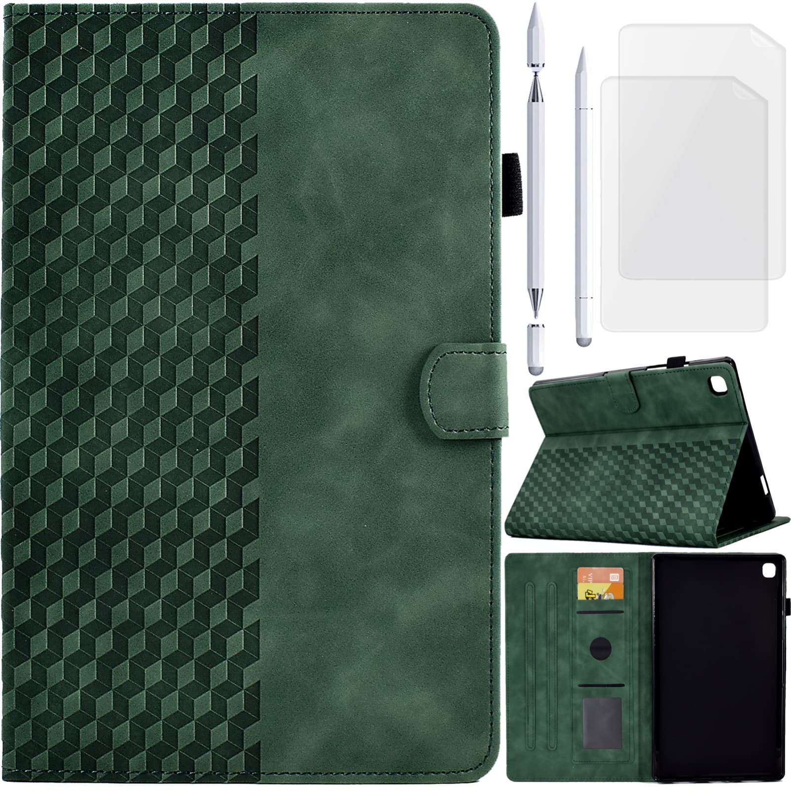 for Xiaomi Redmi Pad 2 11" Leather Case Embossed Rhombus Folio Cover ...
