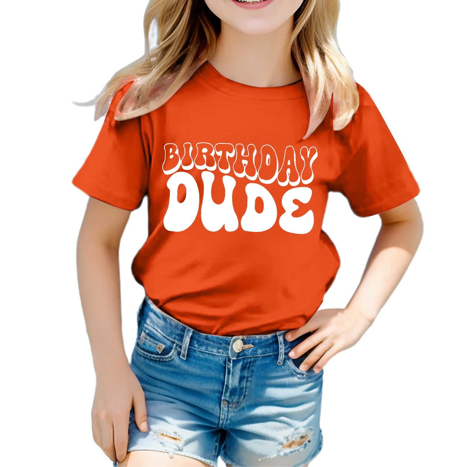 Xiaowennn Shirts For Teen Kids Girls Child Short Sleeve Prints T Shirt ...