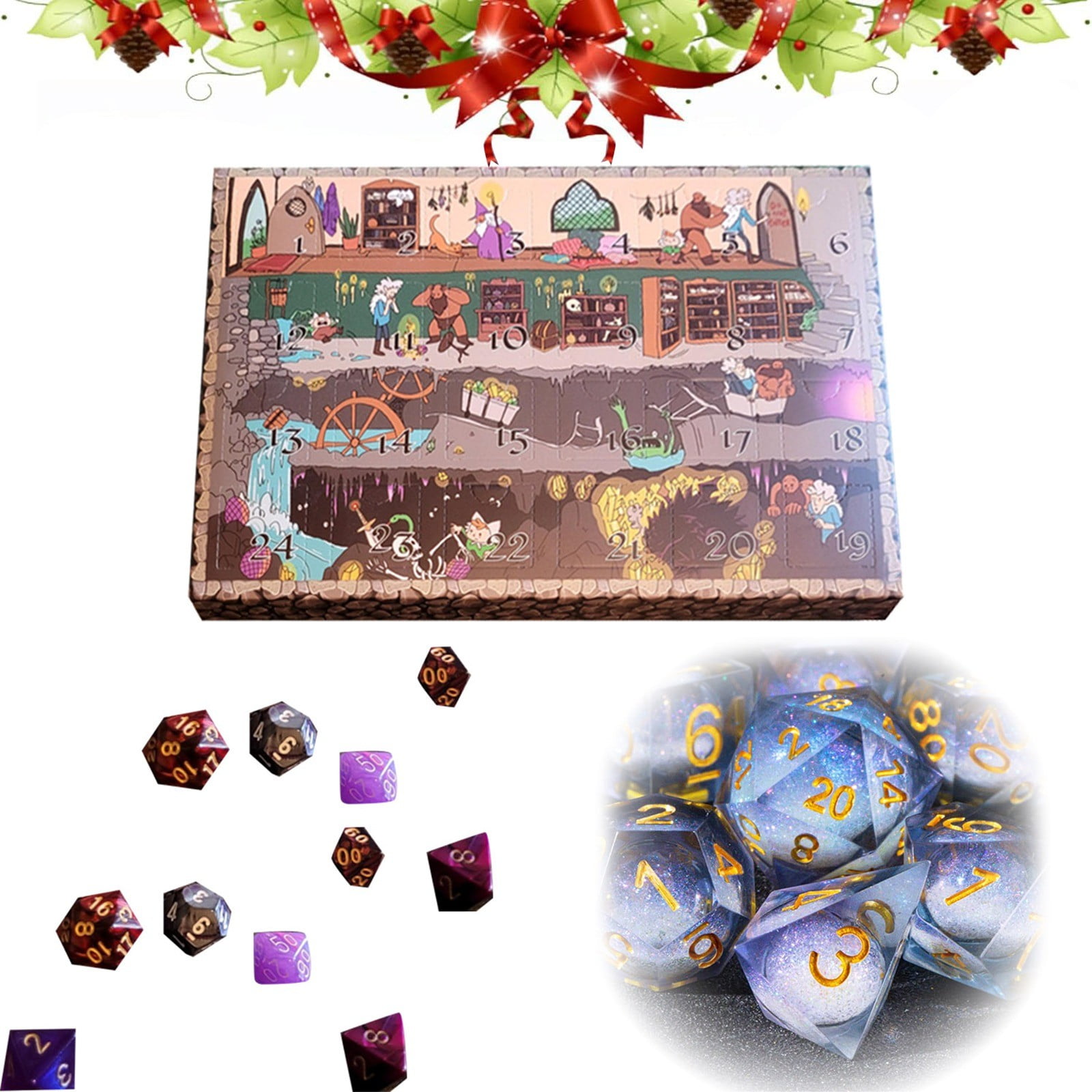 Xiaowjjj Advent Calendar Full of Dice 2024 Advent Diary Full of Dice ...