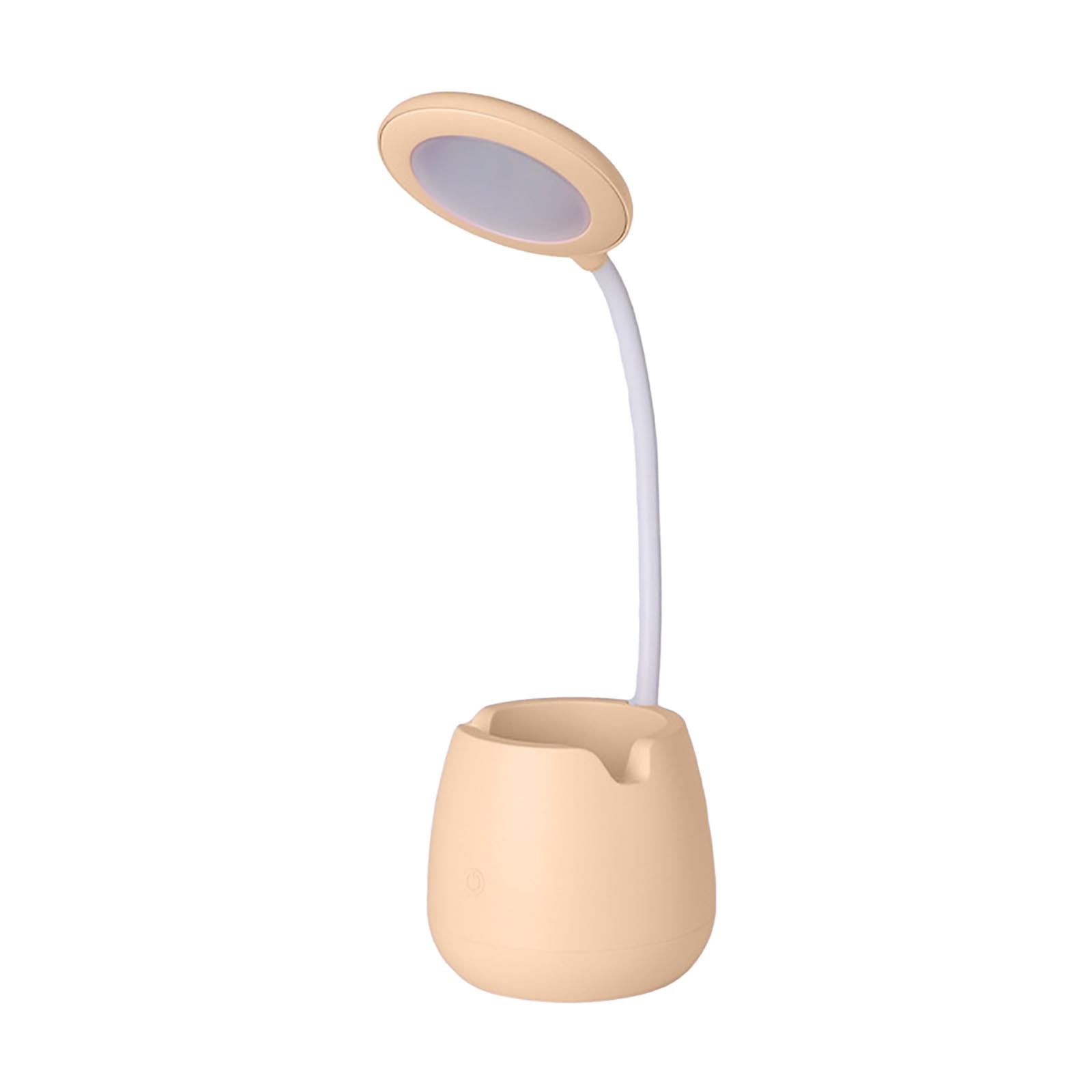 Puwuzcl LED Eye Caring Desk Lamp with USB Charging Bedside Reading ...