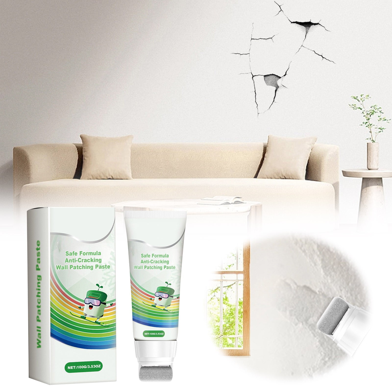 Xiaowjjj Wall Patching Paint Wall Patching Paste Repairing Wall Holes ...