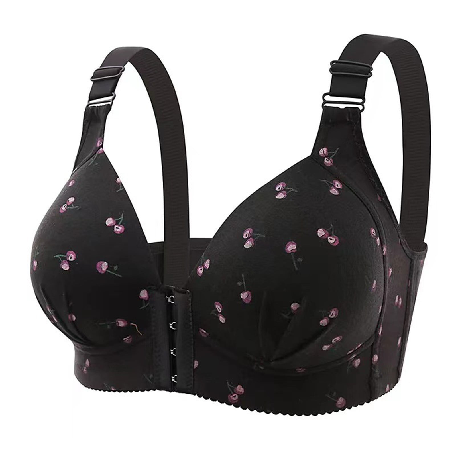 Xiaoxatg New Front Closure Plus Size Bra With Gathering Effect No ...