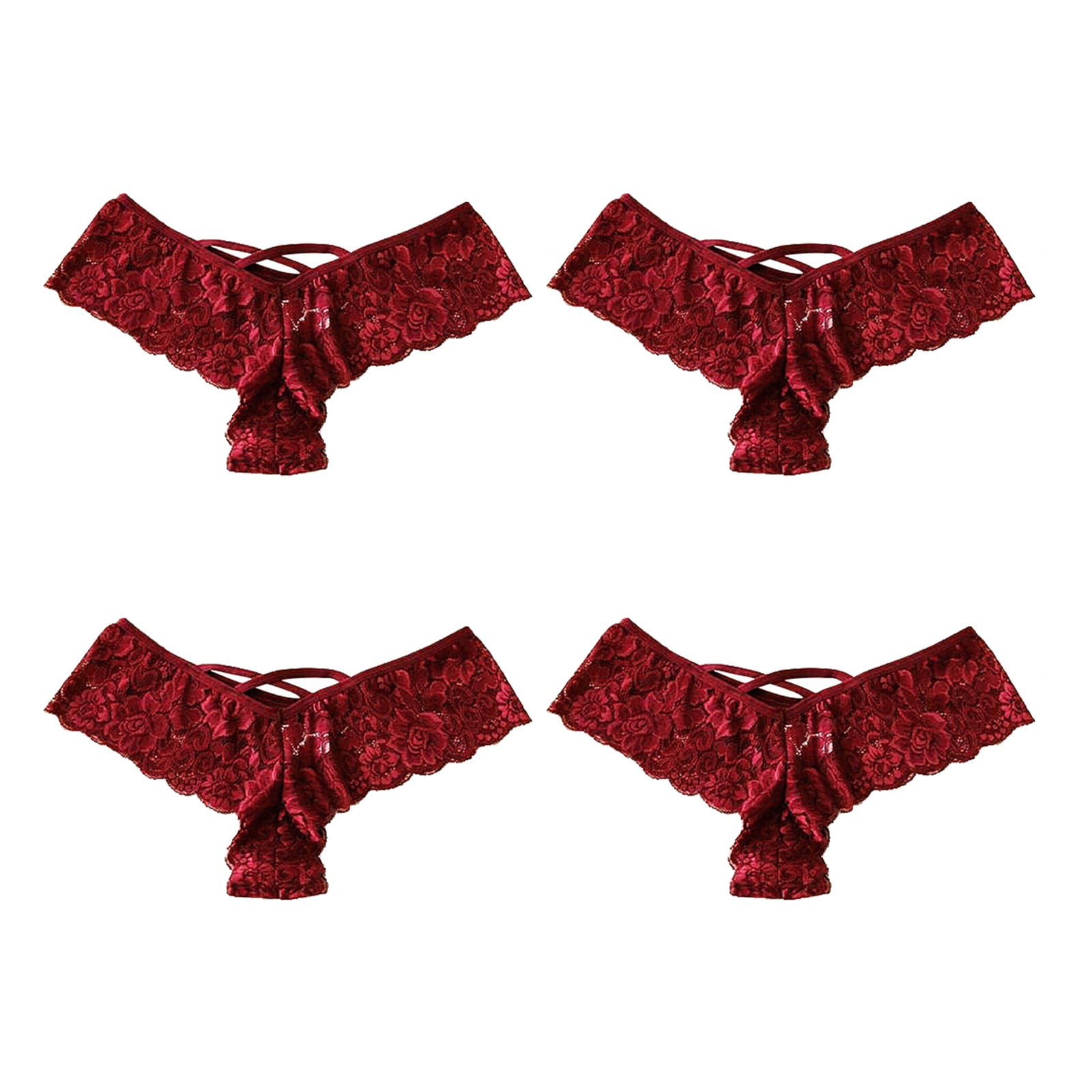 Xiaoxatg Panties for Womens Seamless Lace Underwear Short Lingerie ...