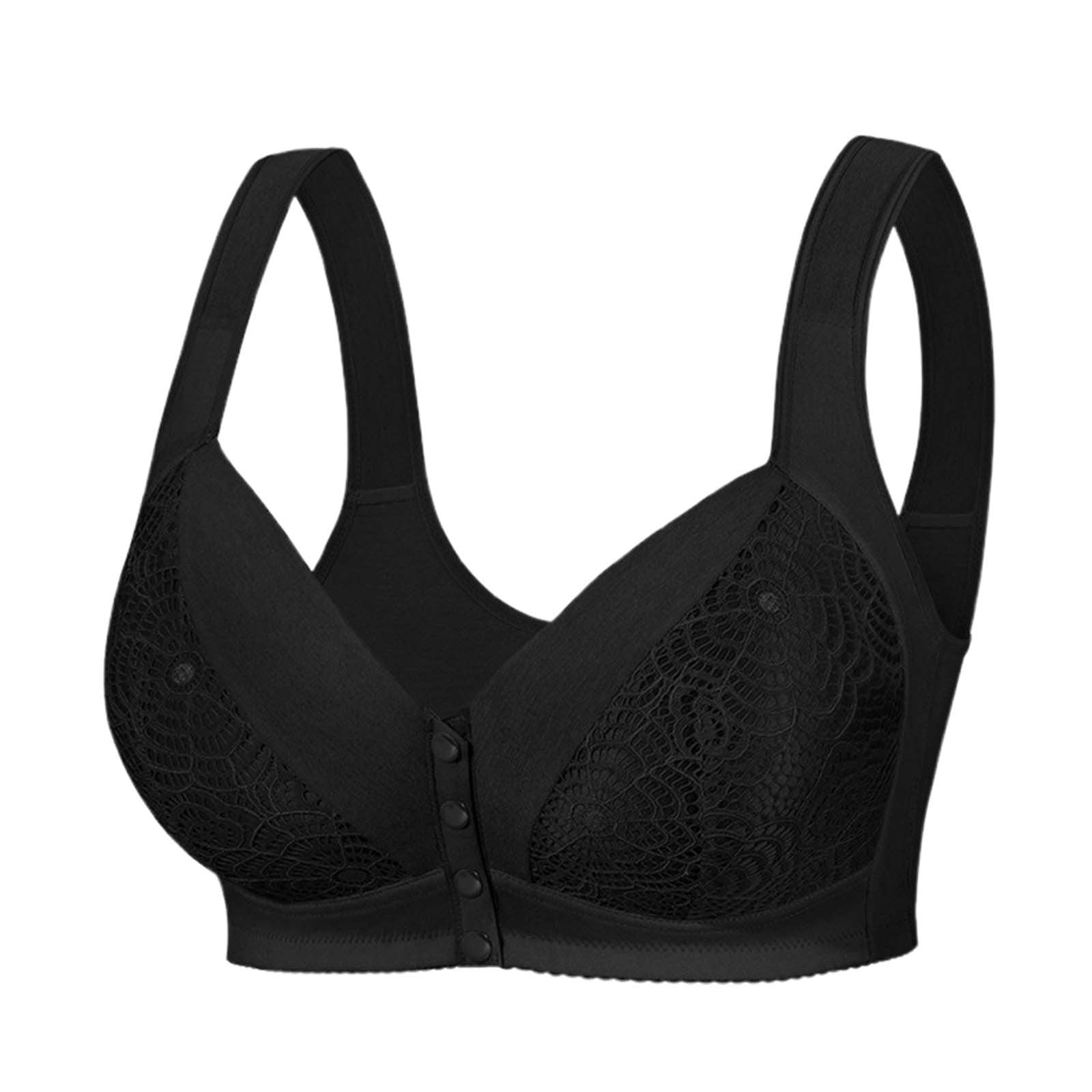 Xiaoxatg Plus Size Lace Bralette No Wire Front Closure Big Cup Sleep