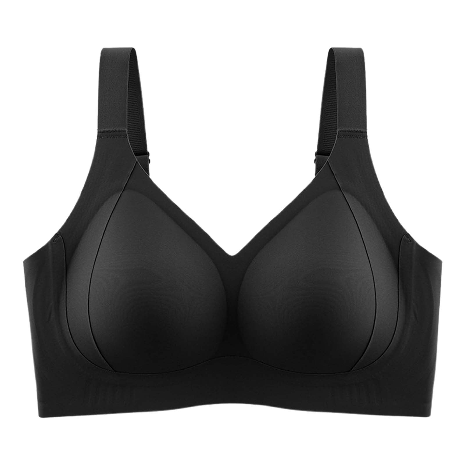 Xiaoxatg Seamless Full Figure Soft Support Bra Side Spill Lift And ...