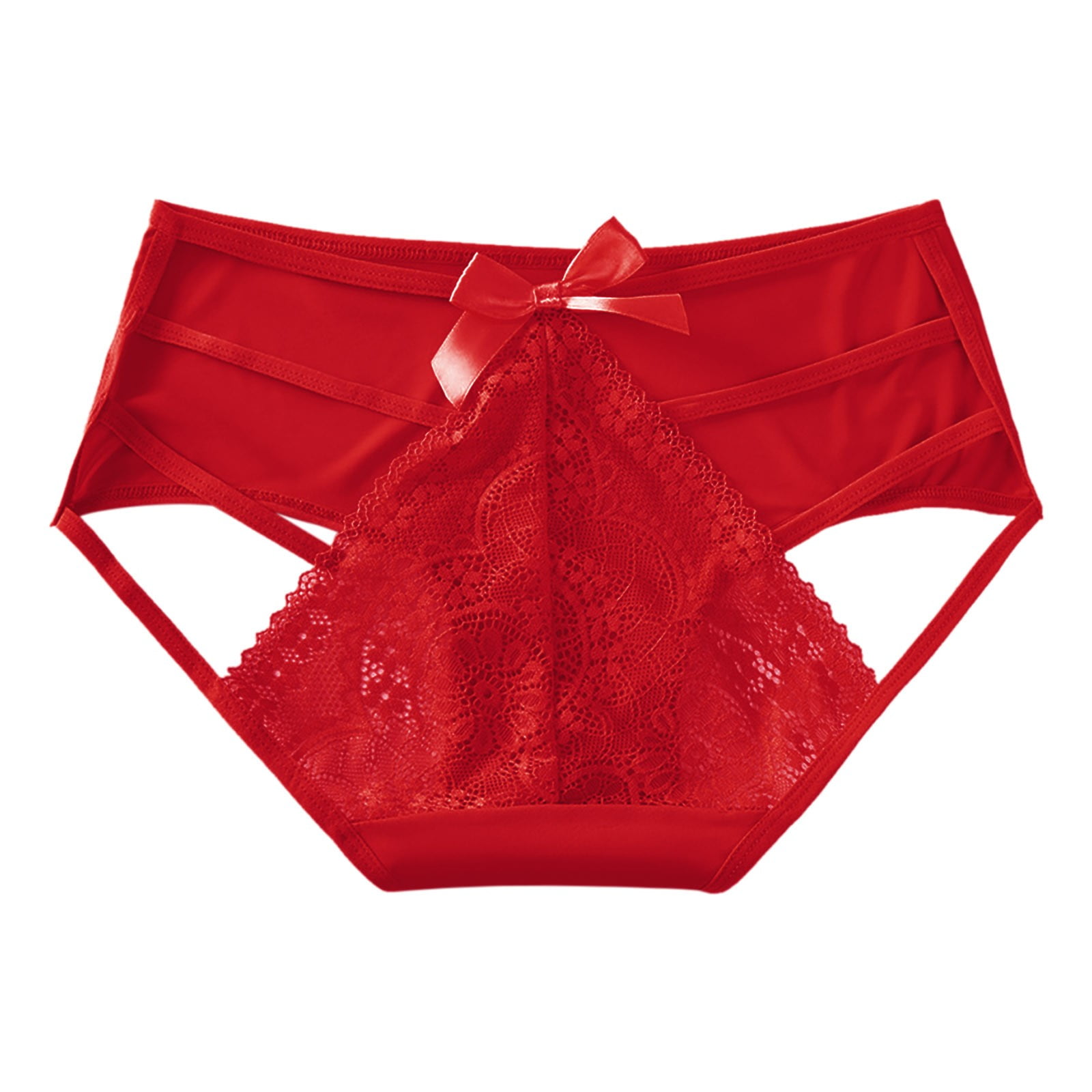 Xiaoxatg Sexy Panties for Women Women's Low Waist Mesh Briefs Solid ...