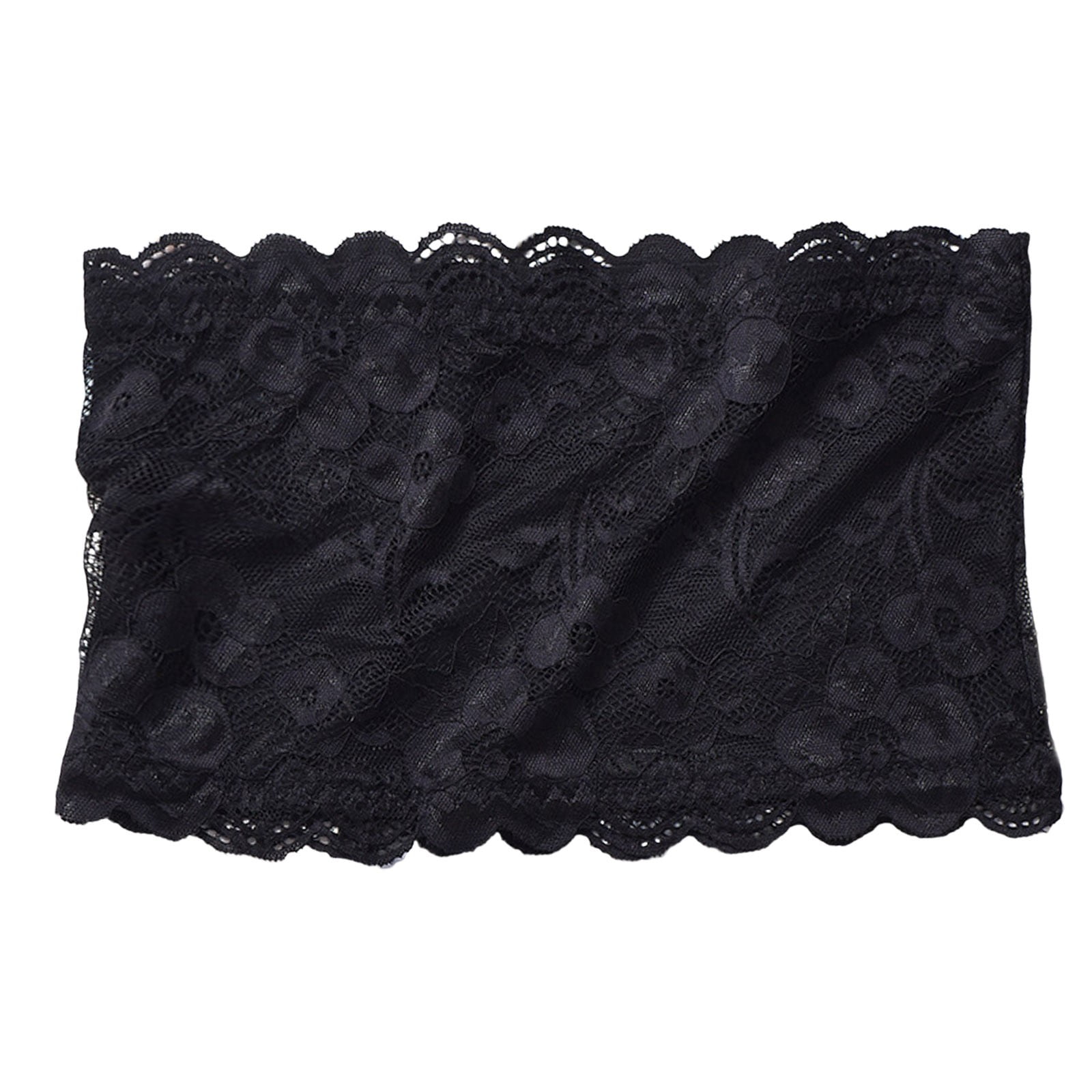 Xiaoxatg Strapless Bra Lace Bandeau Top Women's Bra Without Underwire ...