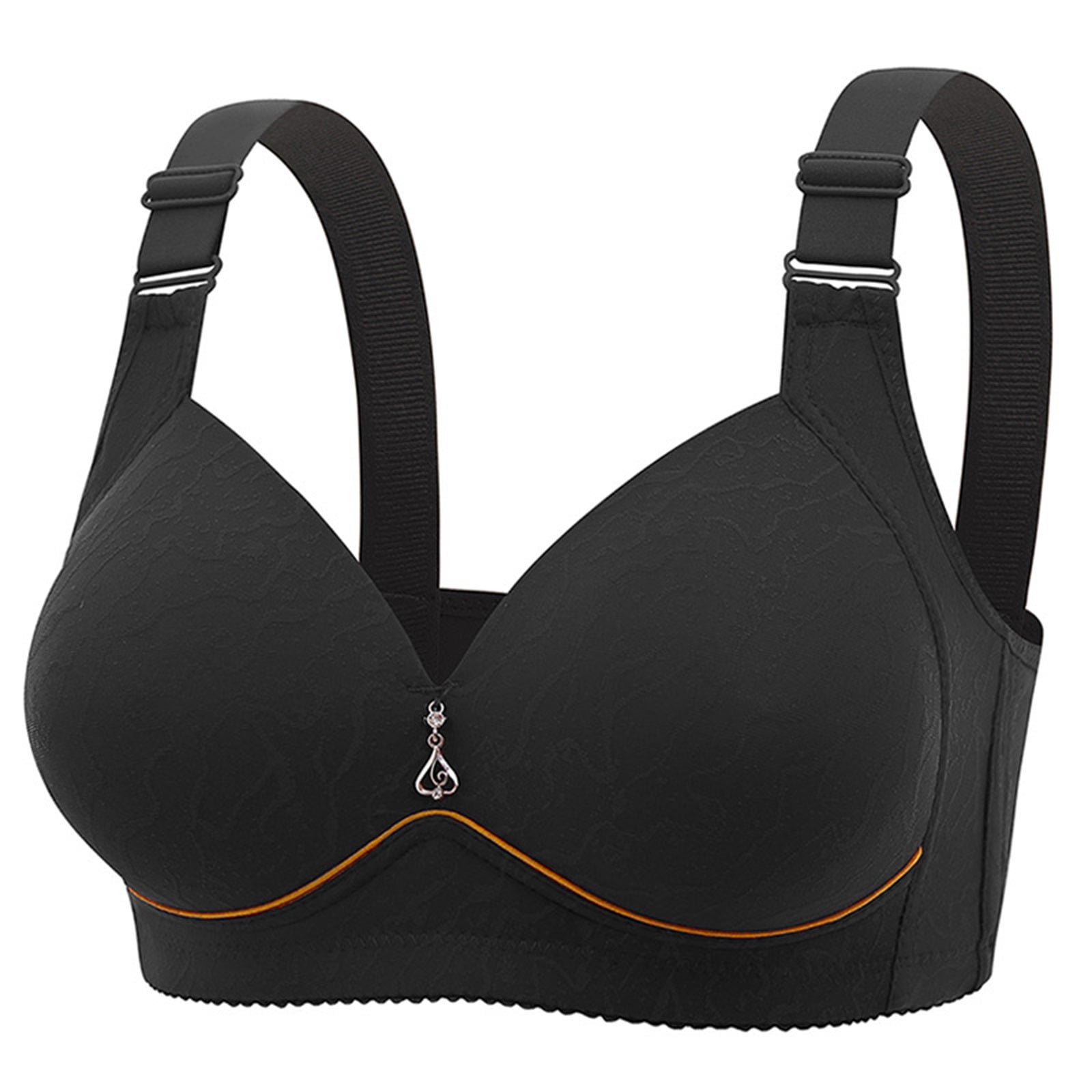Xiaoxatg Women Plus Size No Wire Bra Middle Age And Elderly Thin ...