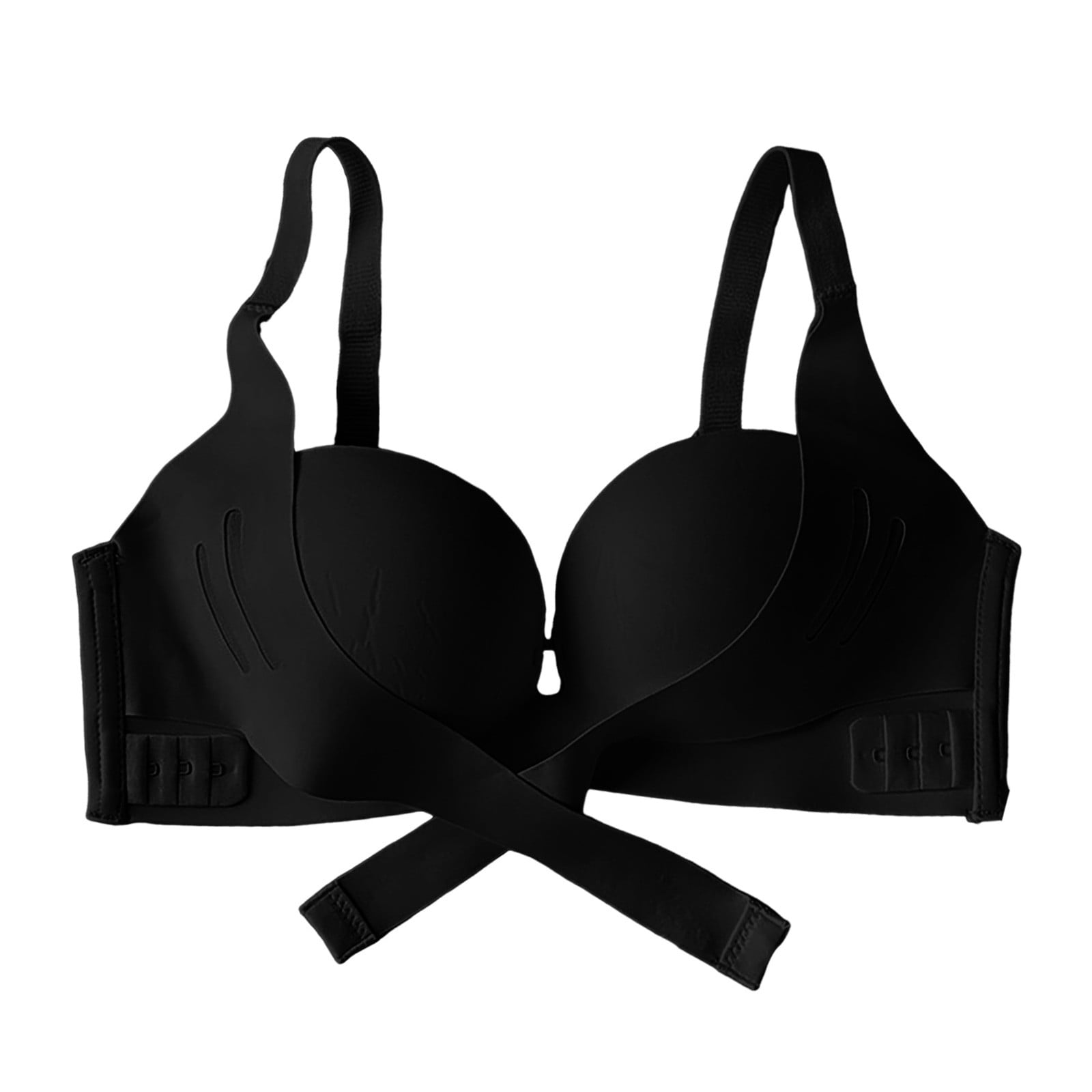 Xiaoxatg Women Solid Sexy Strap Sag Bra Comfortable Bra Lift Side ...