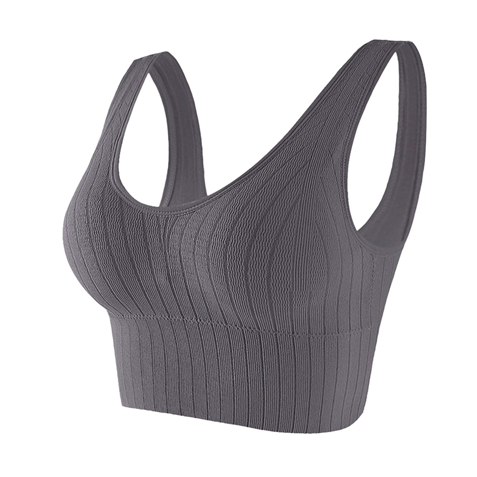 Xiaoxatg Women Wide Shoulder Bottom Vest Soild Color U Shaped Beauty ...