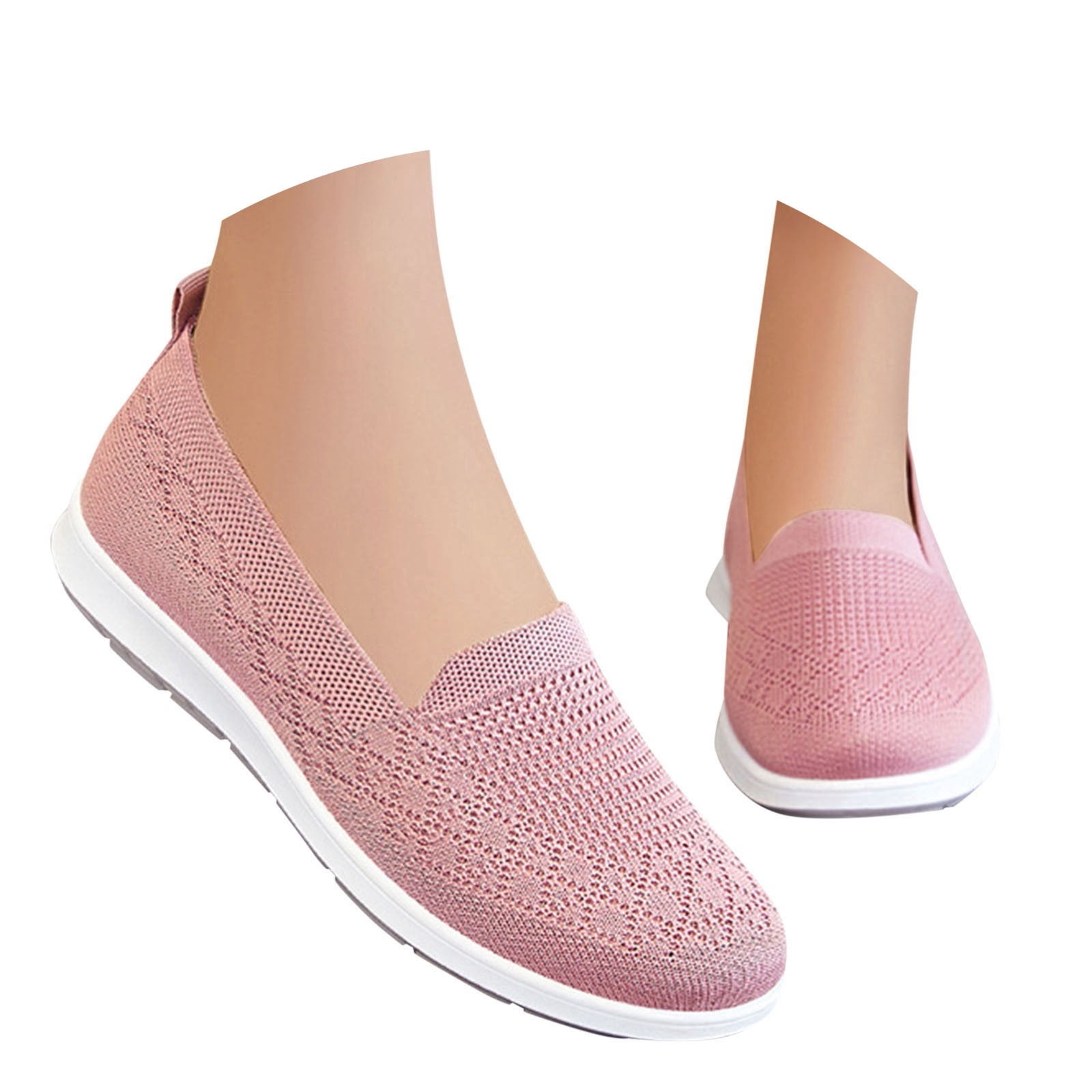 Xiaoxatg Women's Casual Shoes Breathable Flat On Footwear for Daily ...