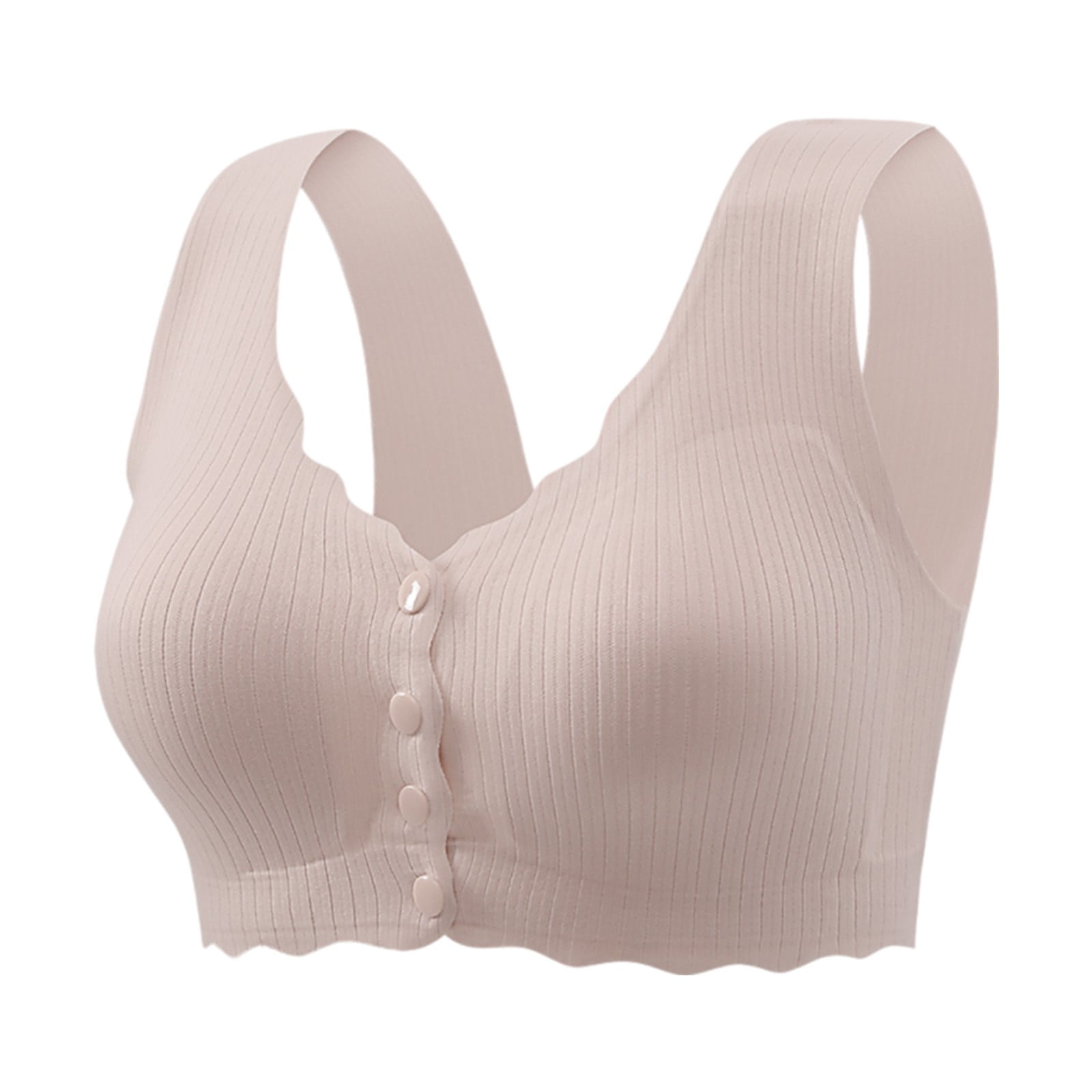 Xiaoxatg Women's Fixed Cup Front Buckle Underwear For The Elderly Plus ...