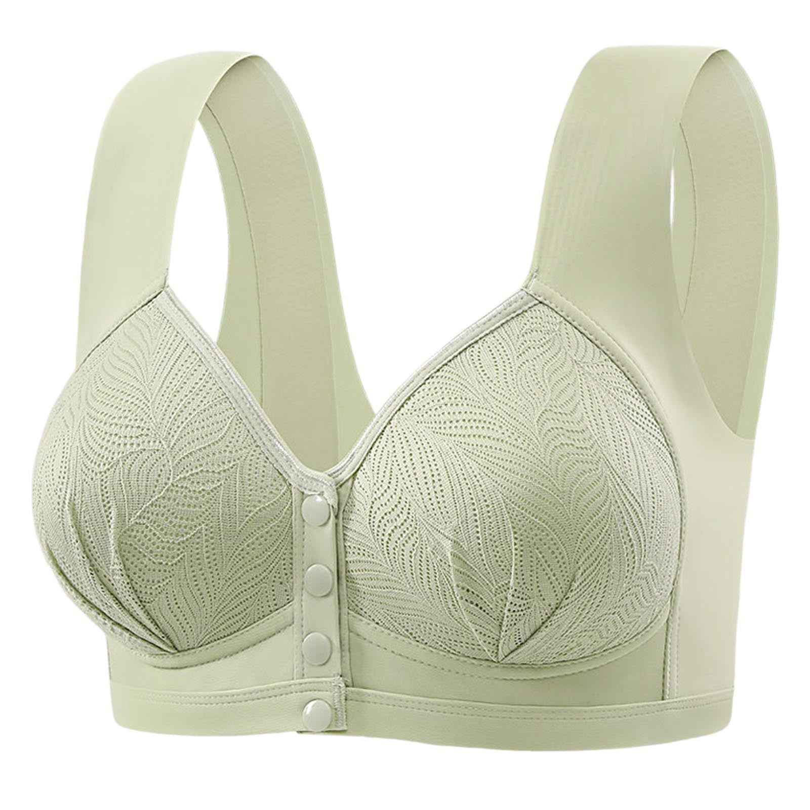 Xiaoxatg Women's New Portable Front Button No Underwire Vest Type Fixed ...