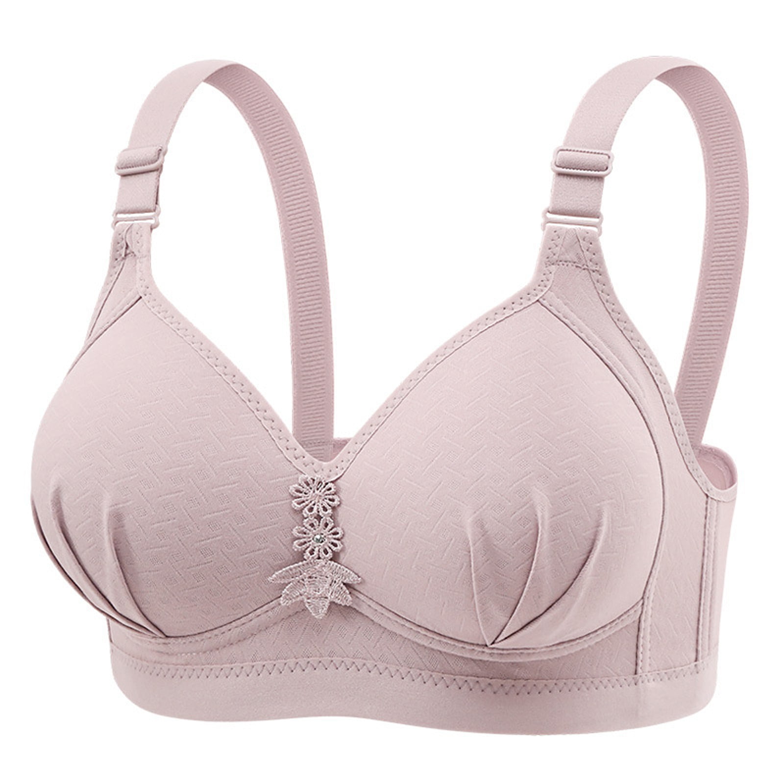 Xiaoxatg Women's Plus Size Bra Pushup No Underwire Thin Bra Lift For ...