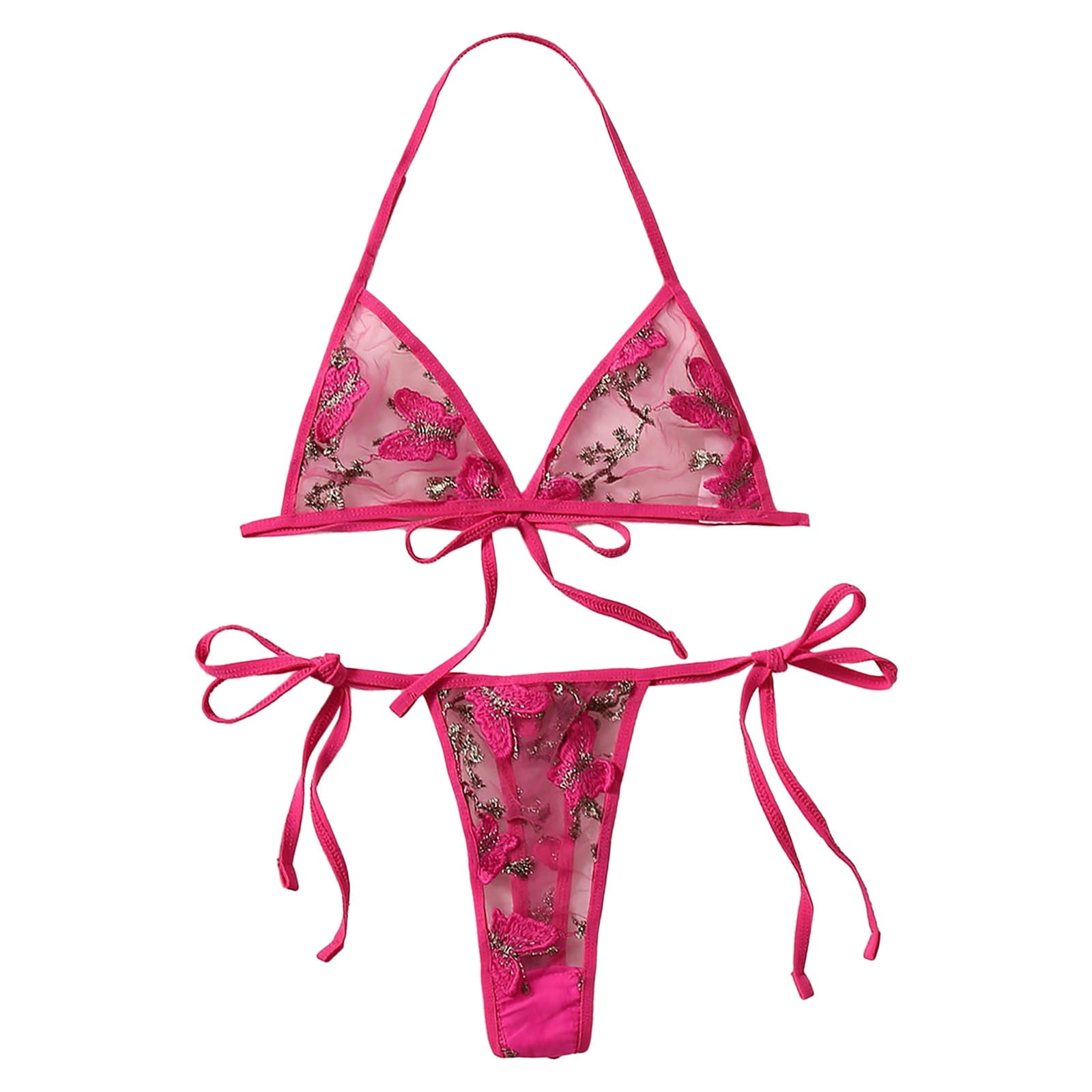 Xiaoxatg Womens Lingerie Sexy Lingerie For Women Embroidered Mesh Sheer ...