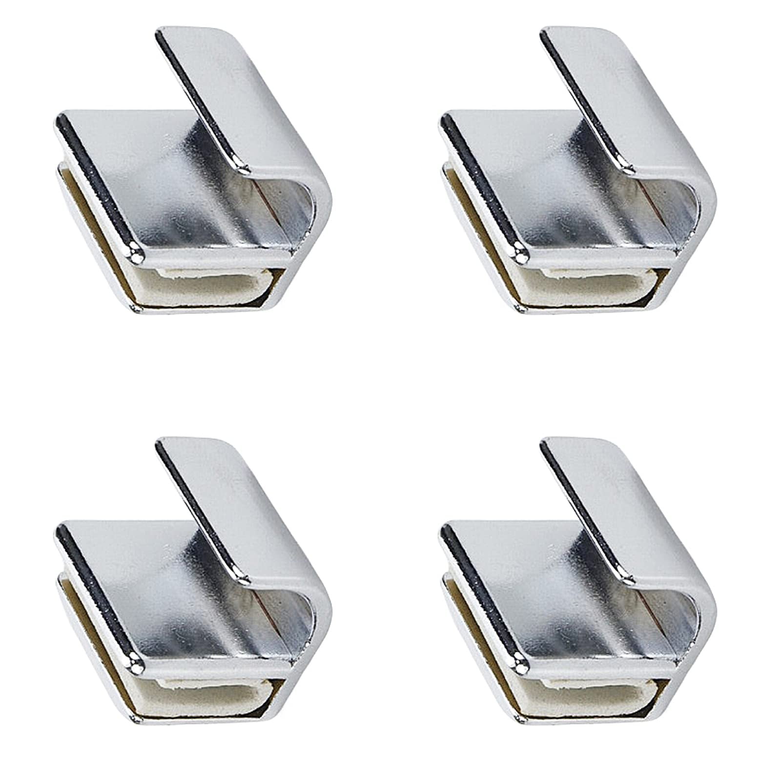 Xiaoyztan 4 Pcs Glass Door Clip with 0.9-Inch Finger Edge Pull Glass ...