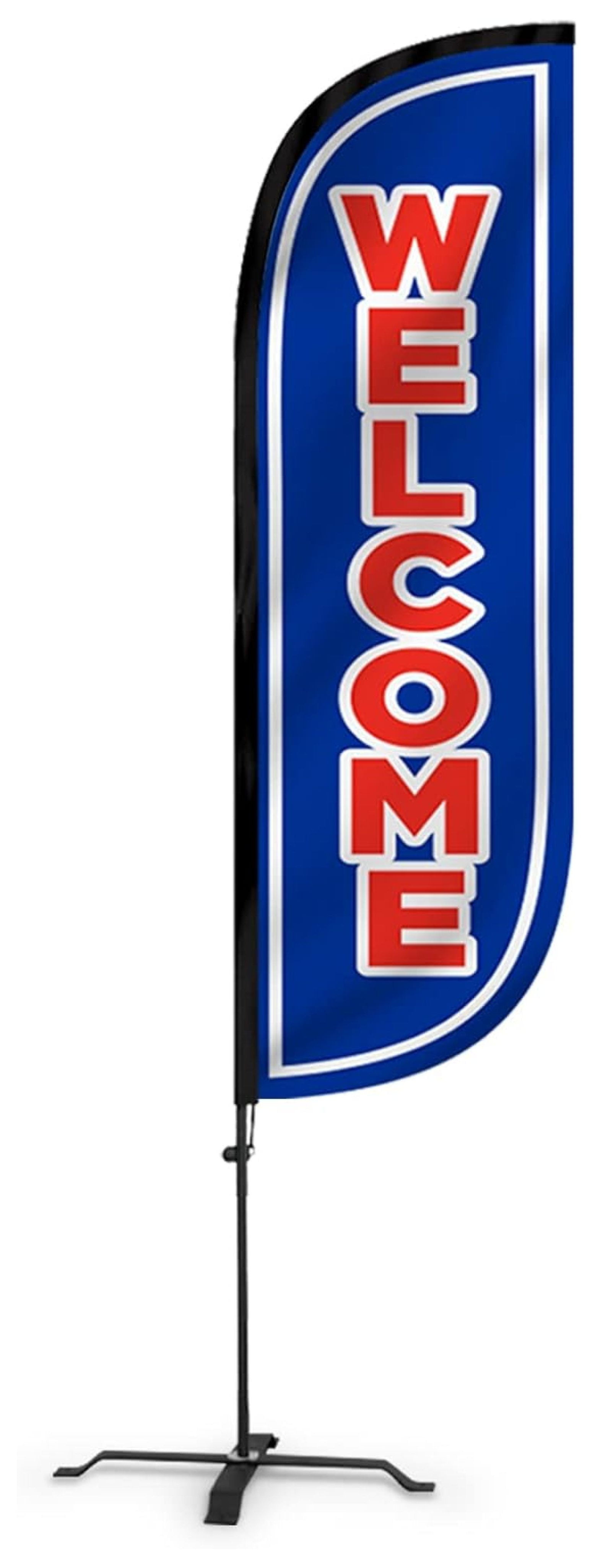 Xie Kun 5ft Open Themed 5-Feet Tall Flag Complete Set with Poles & X ...