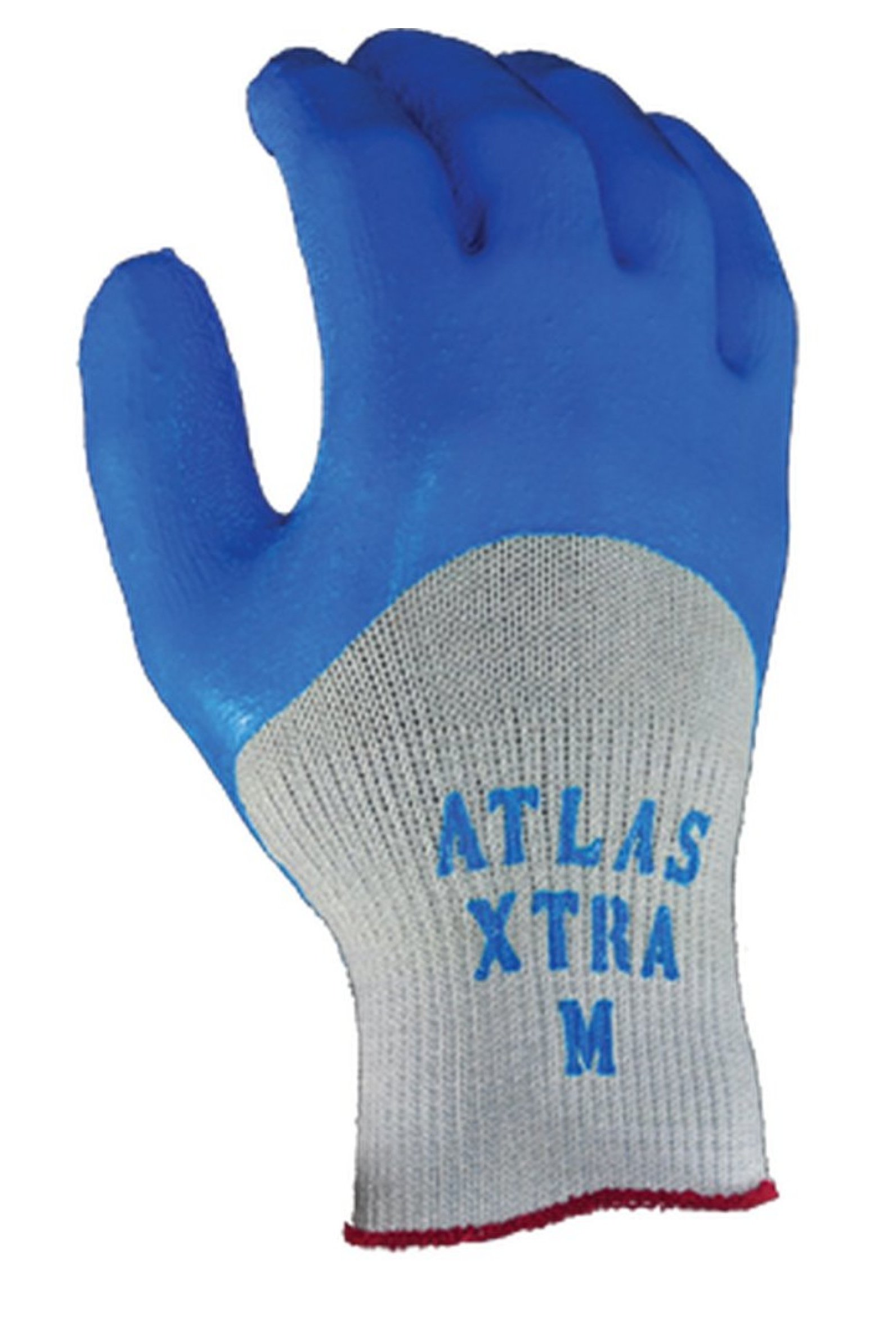 Xie Kun Atlas 305 Palm and Knuckle Coating Natural Rubber Glove, 10 ...