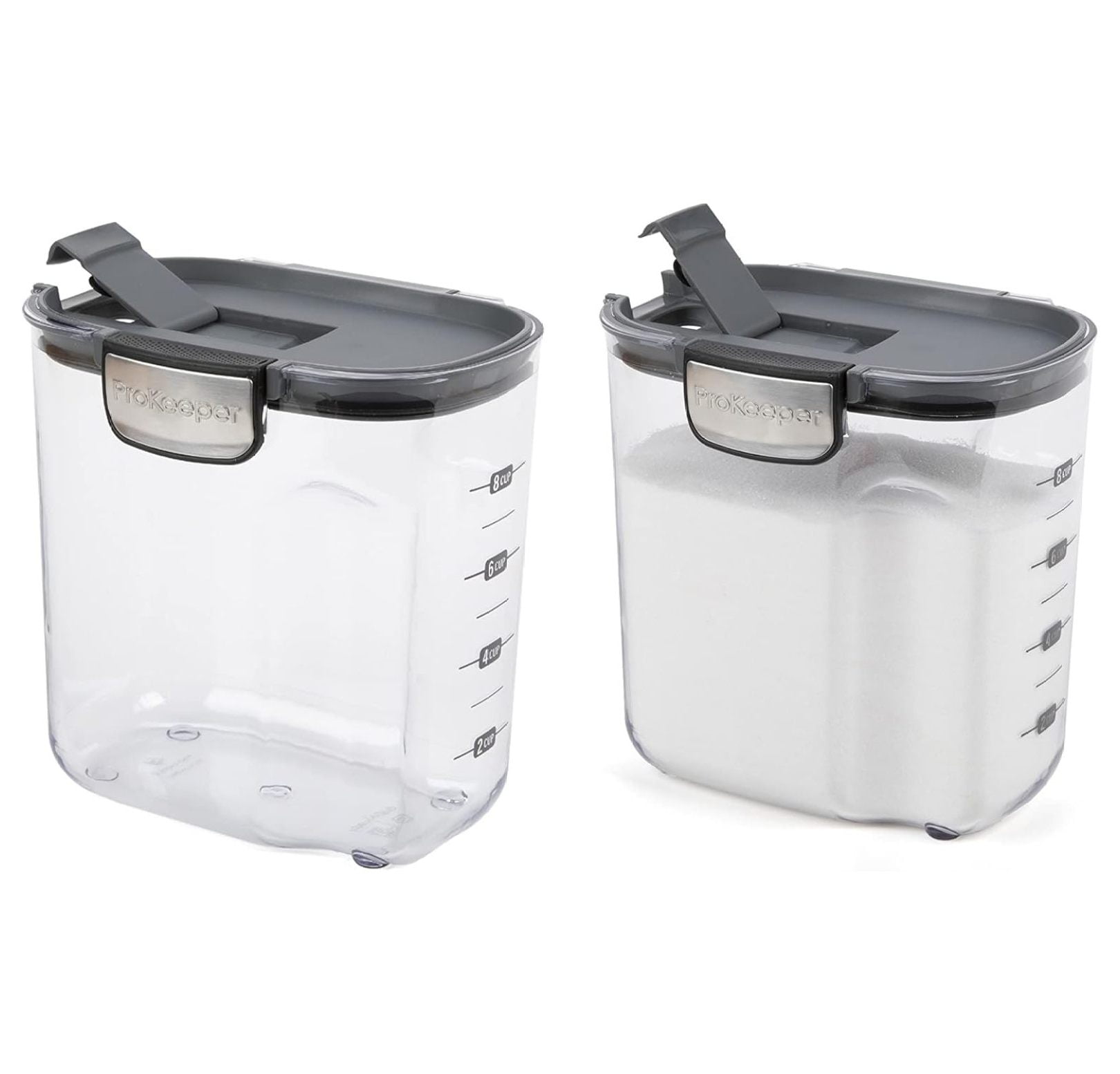 Xie Kun ProKeeper+ Clear Plastic Airtight Food Baker's Kitchen Storage Organization Container ...