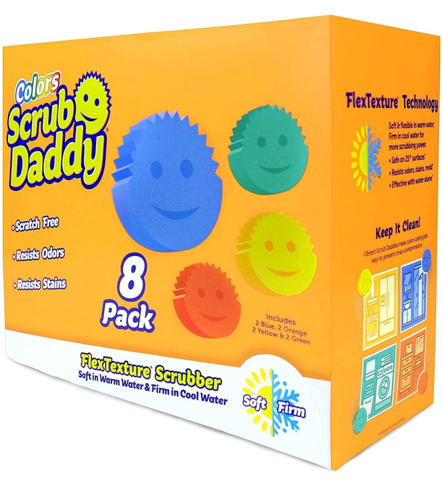 Xie Kun Sponges Set - Variety Colors - Scratch- Multipurpose Dish ...