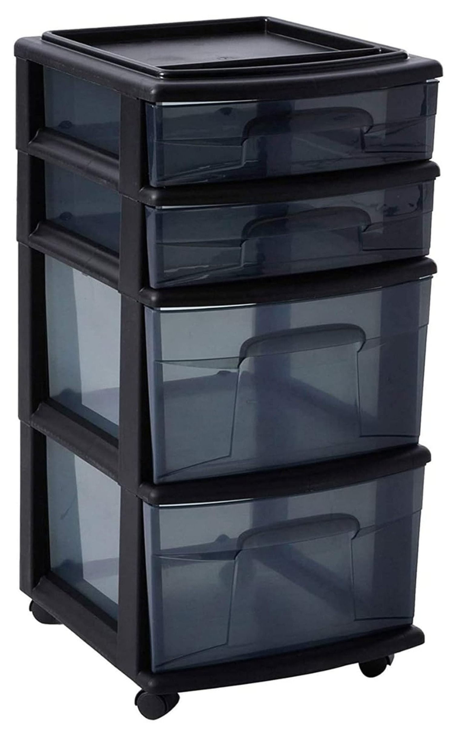 Xie Kun Tall Solid Versatile 4 Plastic Drawer Storage Home Rolling ...