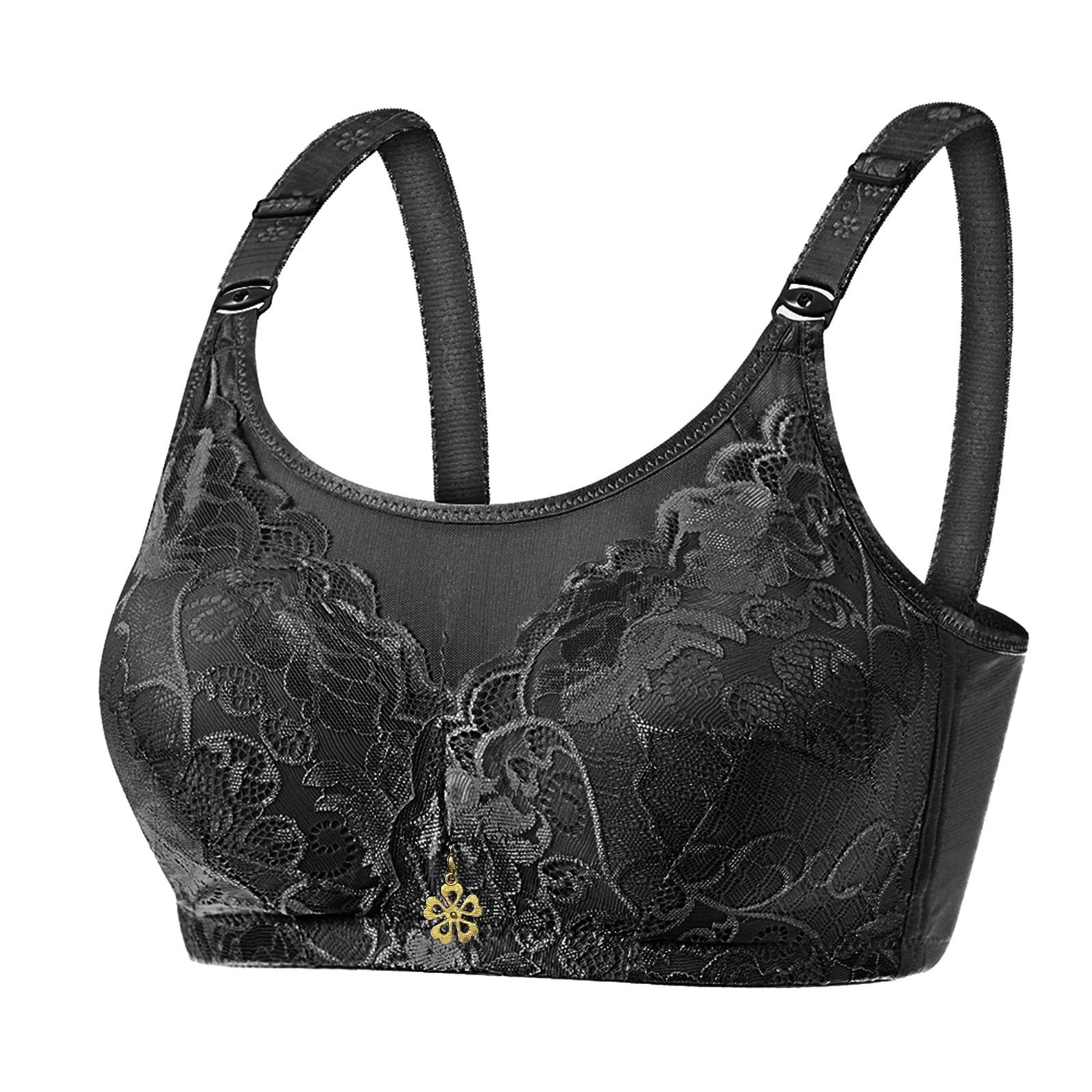 Xihbxyly Bras for Women Full Coverage Wirefree Sports Bralette Strappy ...