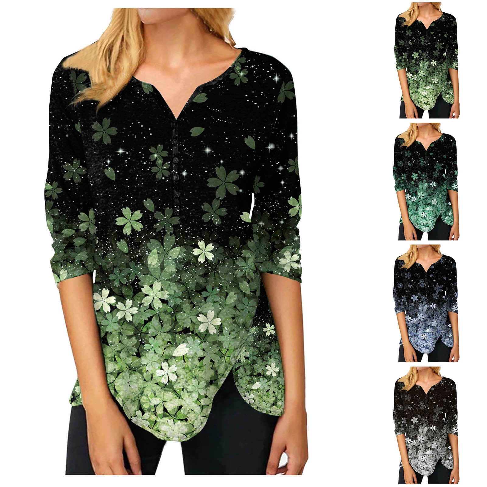 Xihbxyly Clearance Tops Womens Long Sleeve Blouse, Womens Tops Casual ...