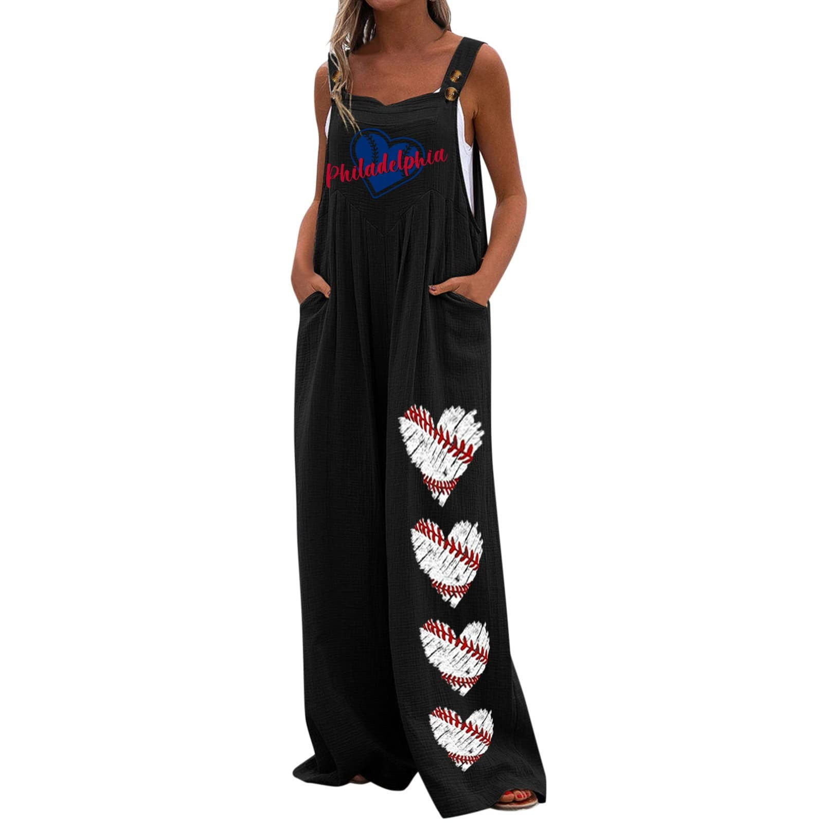 Xihbxyly Jumpsuits for Women 2024 Summer Casual Maternity Overalls Boho ...
